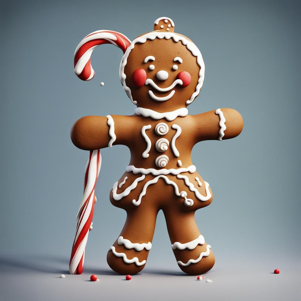 Gingerbread man - AI Generated Artwork - NightCafe Creator