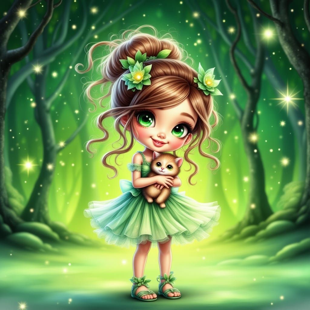 Smiling Chibi girl - Smiling Chibi girl