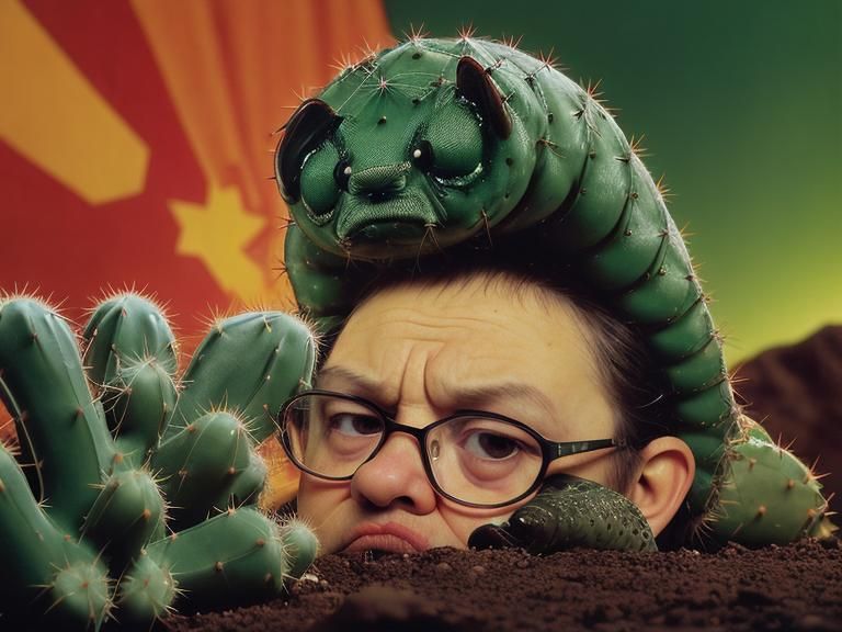 Cactus Face - AI Generated Artwork - NightCafe Creator