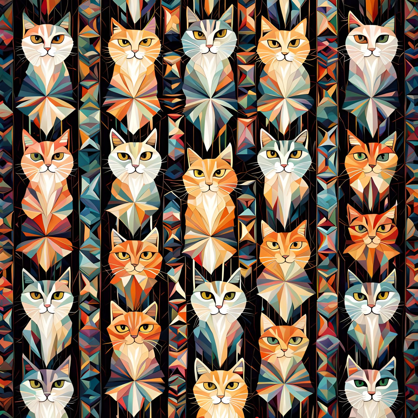 Cats Wallpaper - AI Generated Artwork - NightCafe Creator