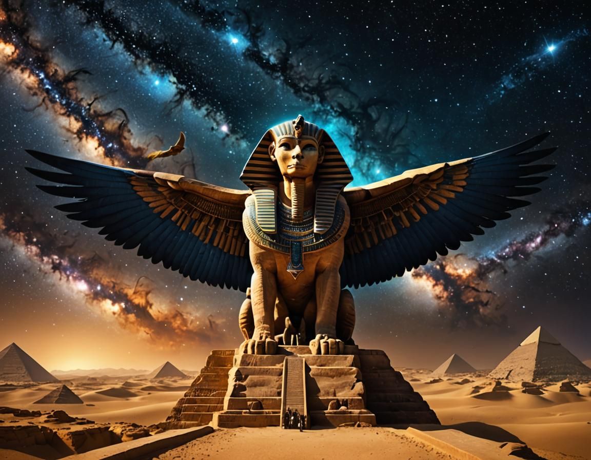 Galactic sphinx - AI Generated Artwork - NightCafe Creator