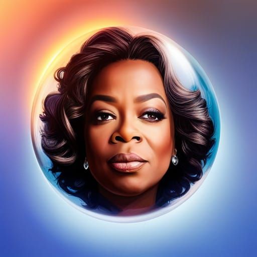 Oprah Winfrey inside a bubble - AI Generated Artwork - NightCafe Creator