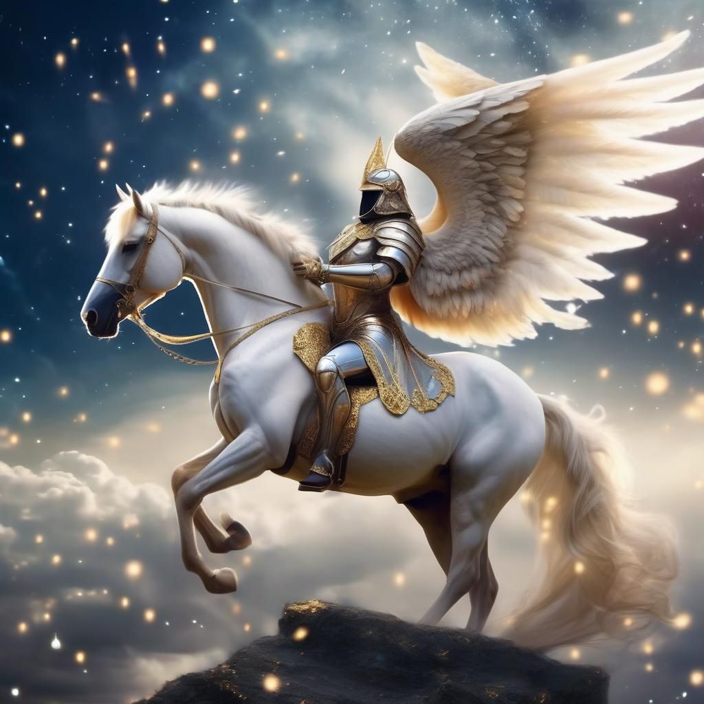1 Nft Angelic knight - AI Generated Artwork - NightCafe Creator