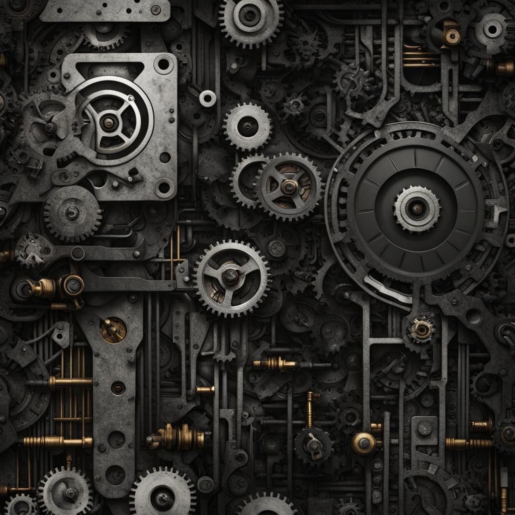 mechanical dark tech texture - AI Generated Artwork - NightCafe Creator