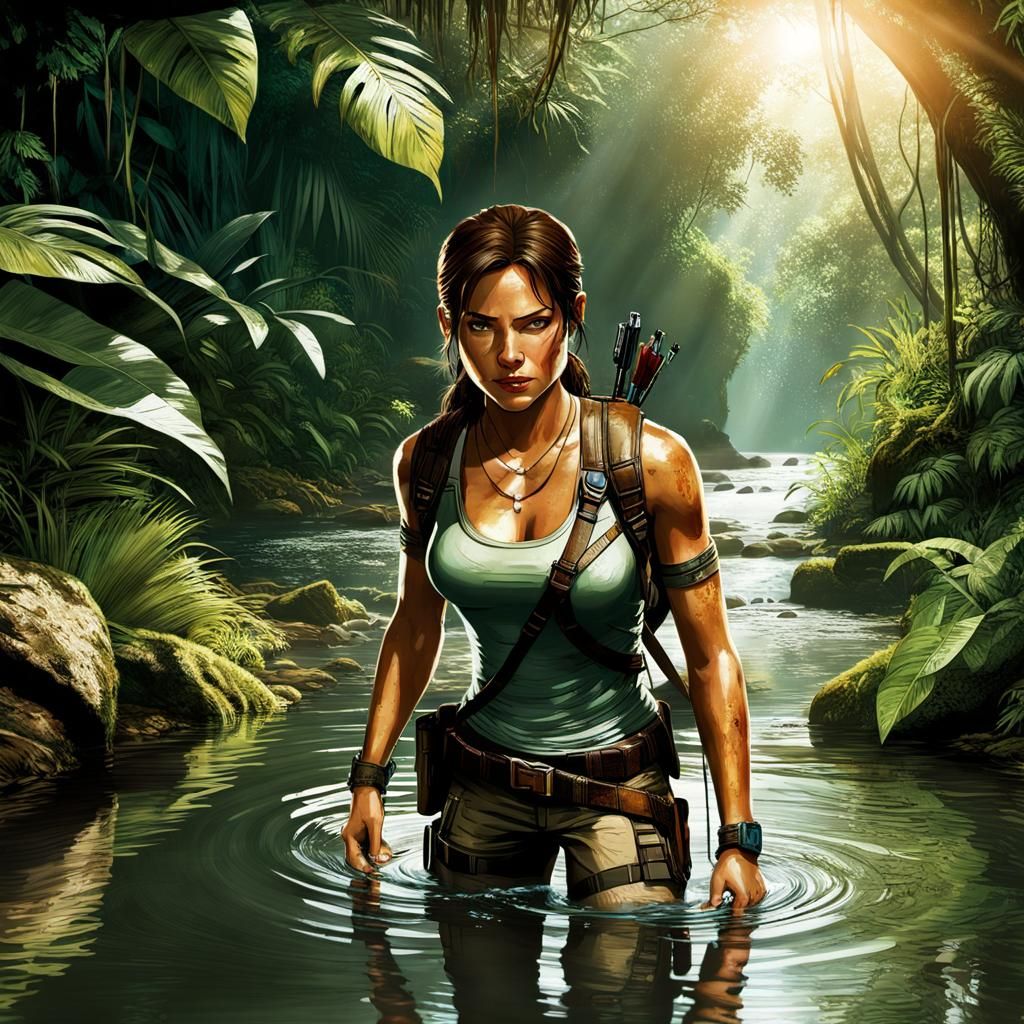 Lara Croft - AI Generated Artwork - NightCafe Creator