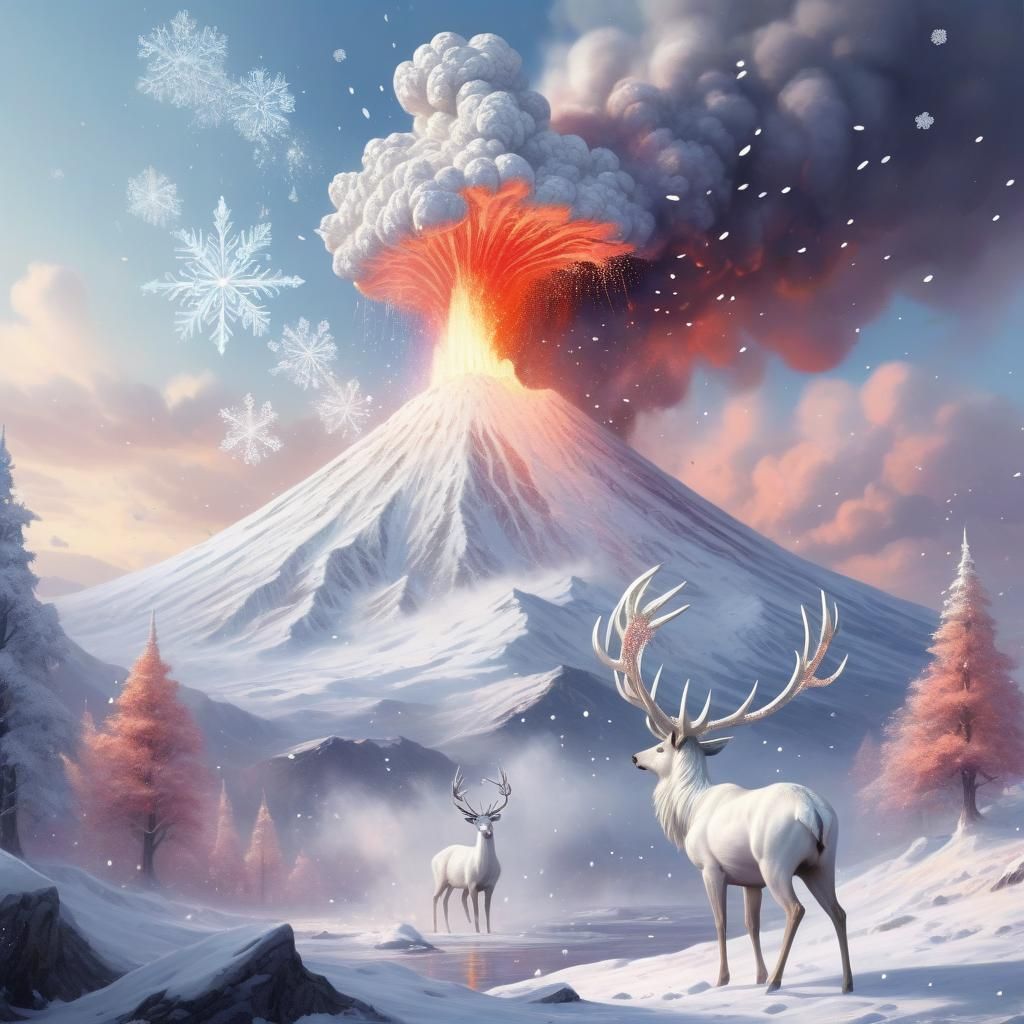 Snow Maker Mountain - AI Generated Artwork - NightCafe Creator
