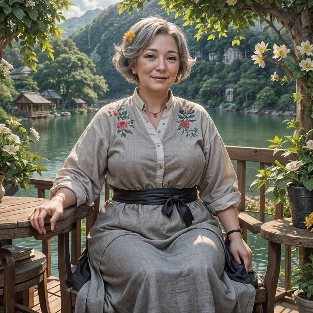 Lakeside Portrait - AI Generated Artwork - NightCafe Creator