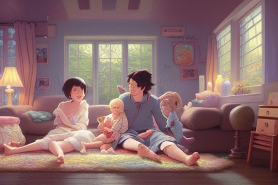 Family Time I - AI Generated Artwork - NightCafe Creator