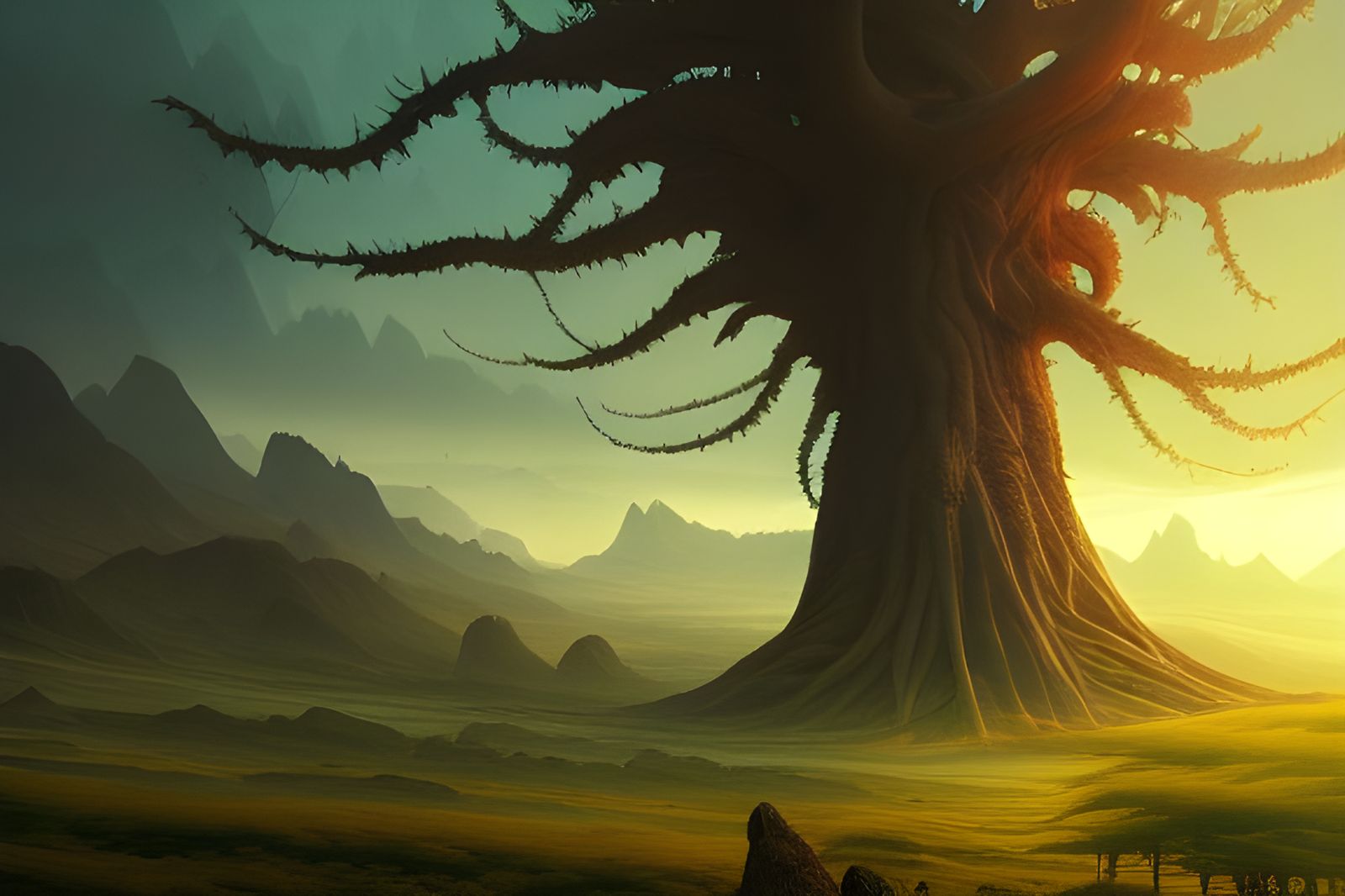 Alien Tree - AI Generated Artwork - NightCafe Creator