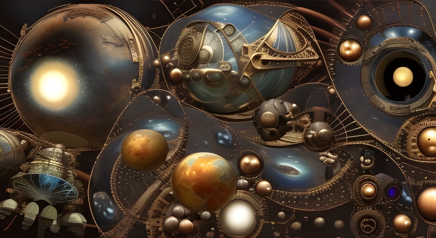 Steampunk Solar System : r/nightcafe
