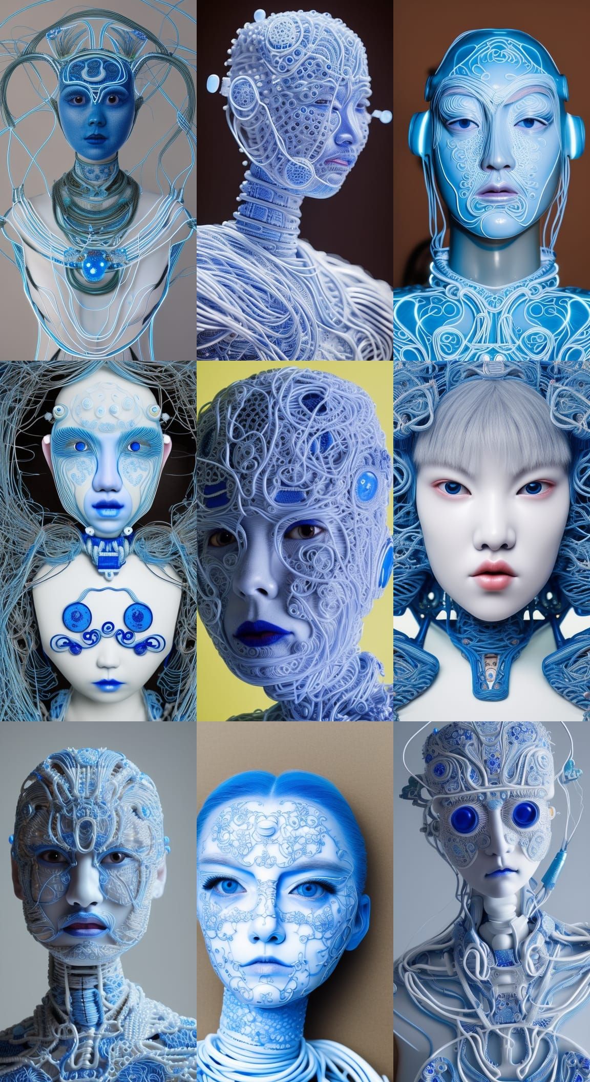 Insanely detailed face portrait photography of a majestic beautiful ...