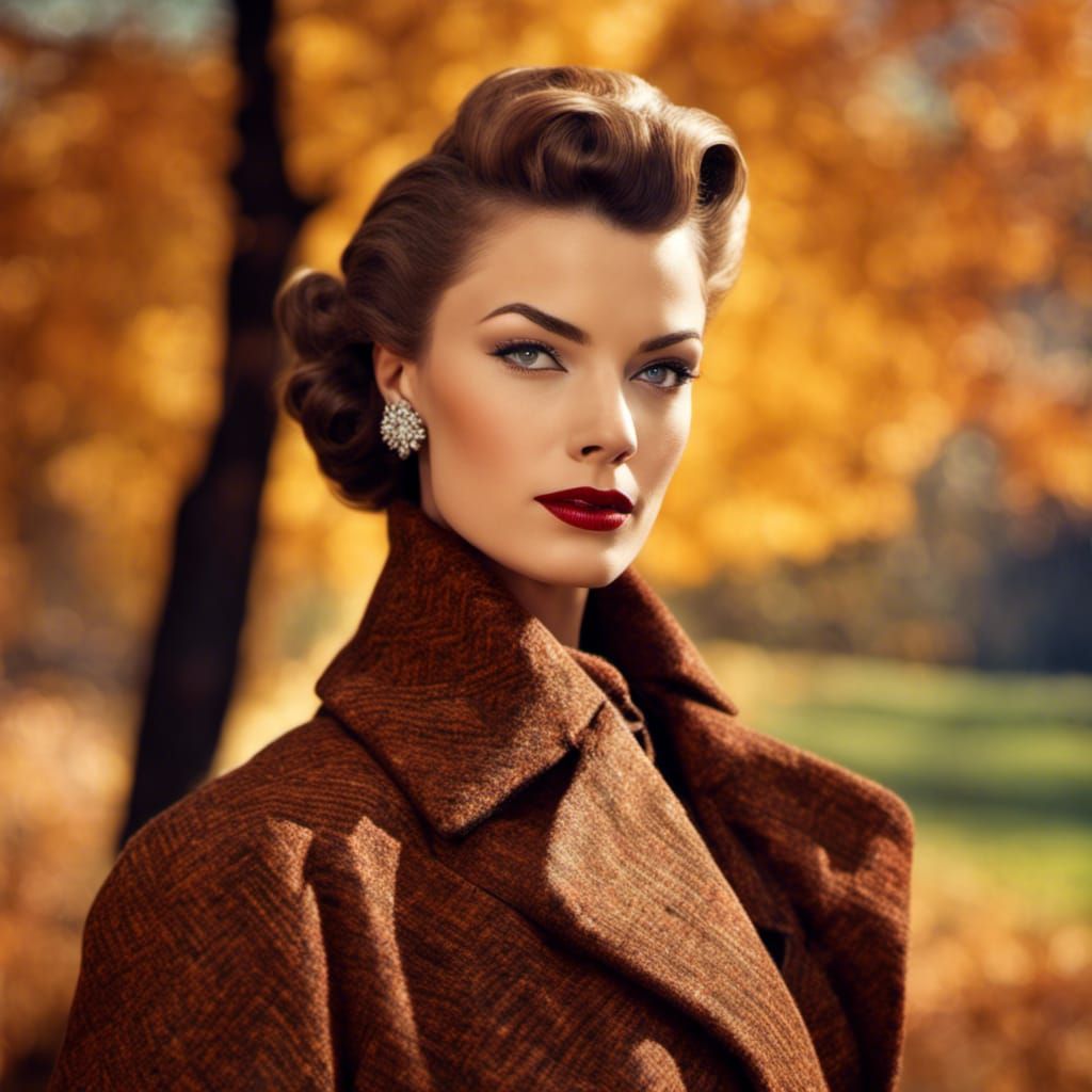Glamour 1950 Series: Fall Fashion - AI Generated Artwork - NightCafe ...