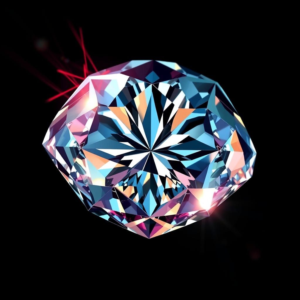 Diamond under electron microscope - Diamond Crystal Structur...