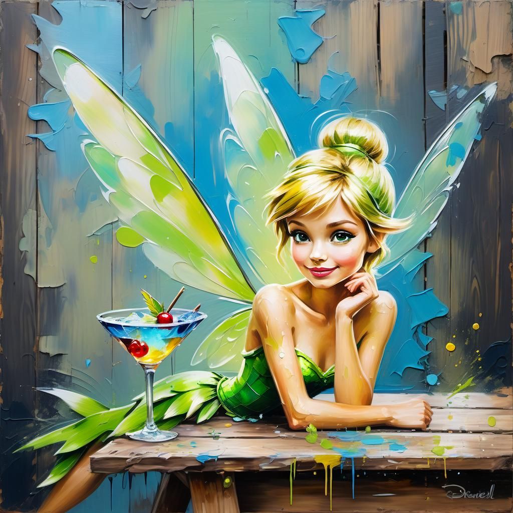 tinkerbell cocktail - AI Generated Artwork - NightCafe Creator