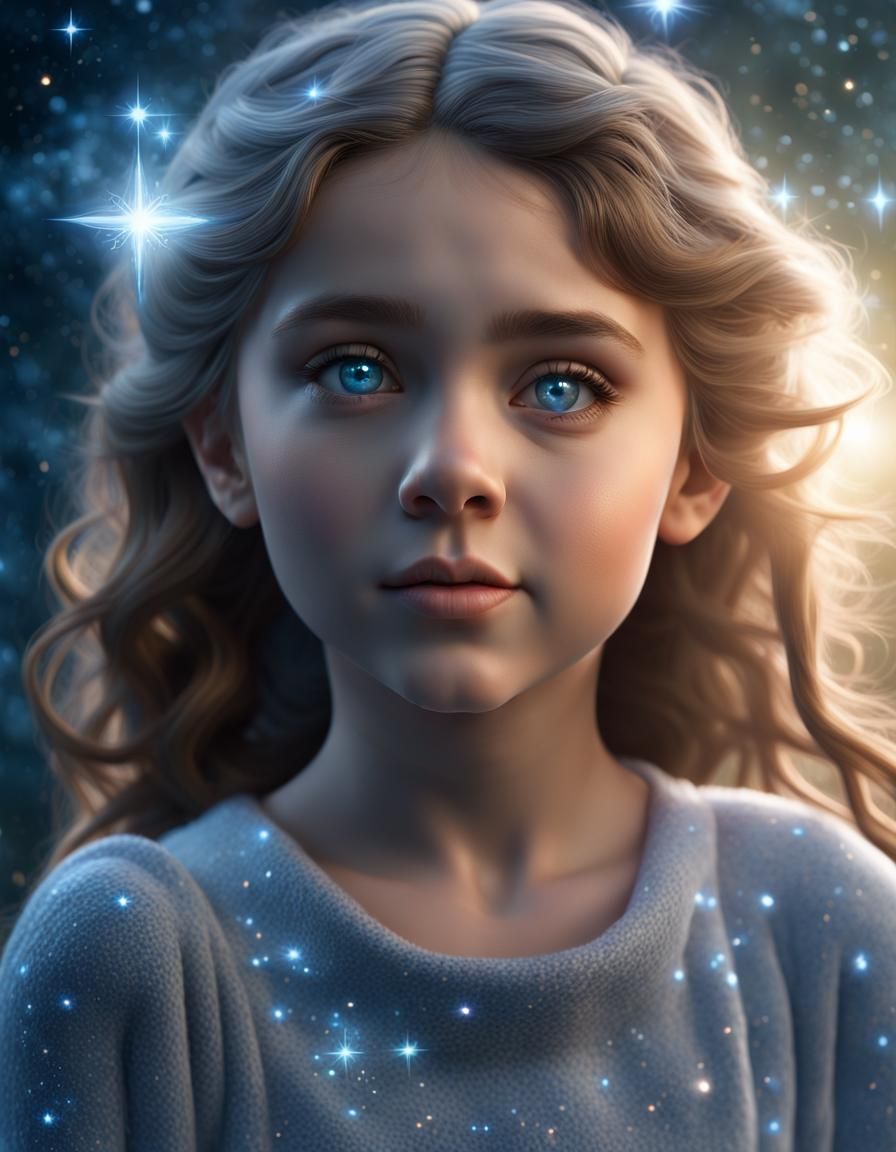 Crystal Star Child - AI Generated Artwork - NightCafe Creator