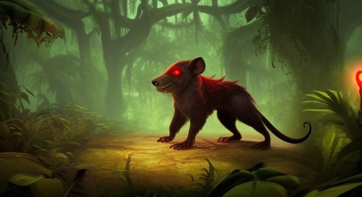 Vampire Rat Of The Jungle - AI Generated Artwork - NightCafe Creator