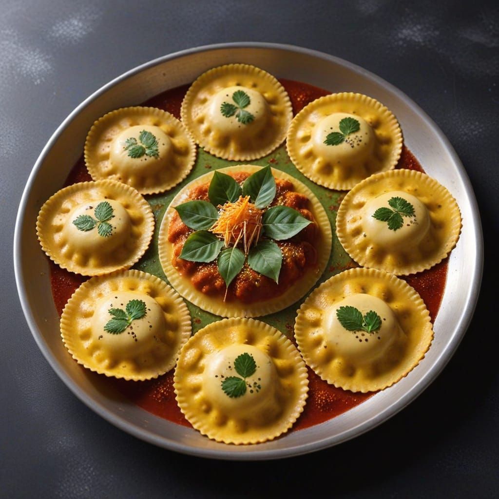 Rangoli Ravioli - Intricate Indian Geometric Patterns on Rav...