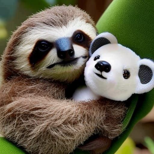 Cuddle Buddies - AI Generated Artwork - NightCafe Creator