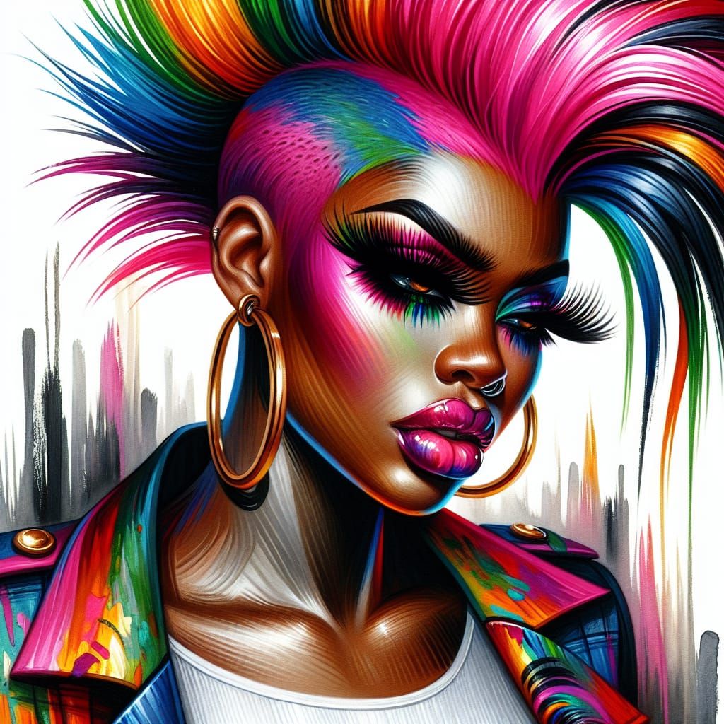 Rainbow-Colored Mohawk - Rainbow-Colored Mohawk