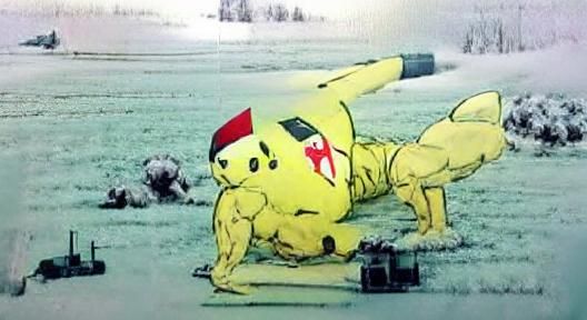 Pikachu doing push-ups during a nuclear winter - AI Generated Artwork ...