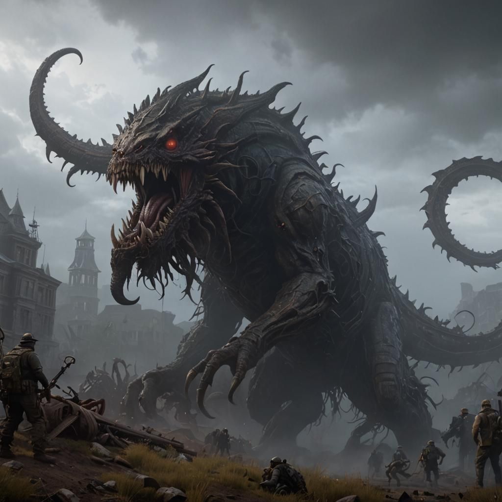 Monsters and Guardians: Hornbeast Behemoth - AI Generated Artwork ...