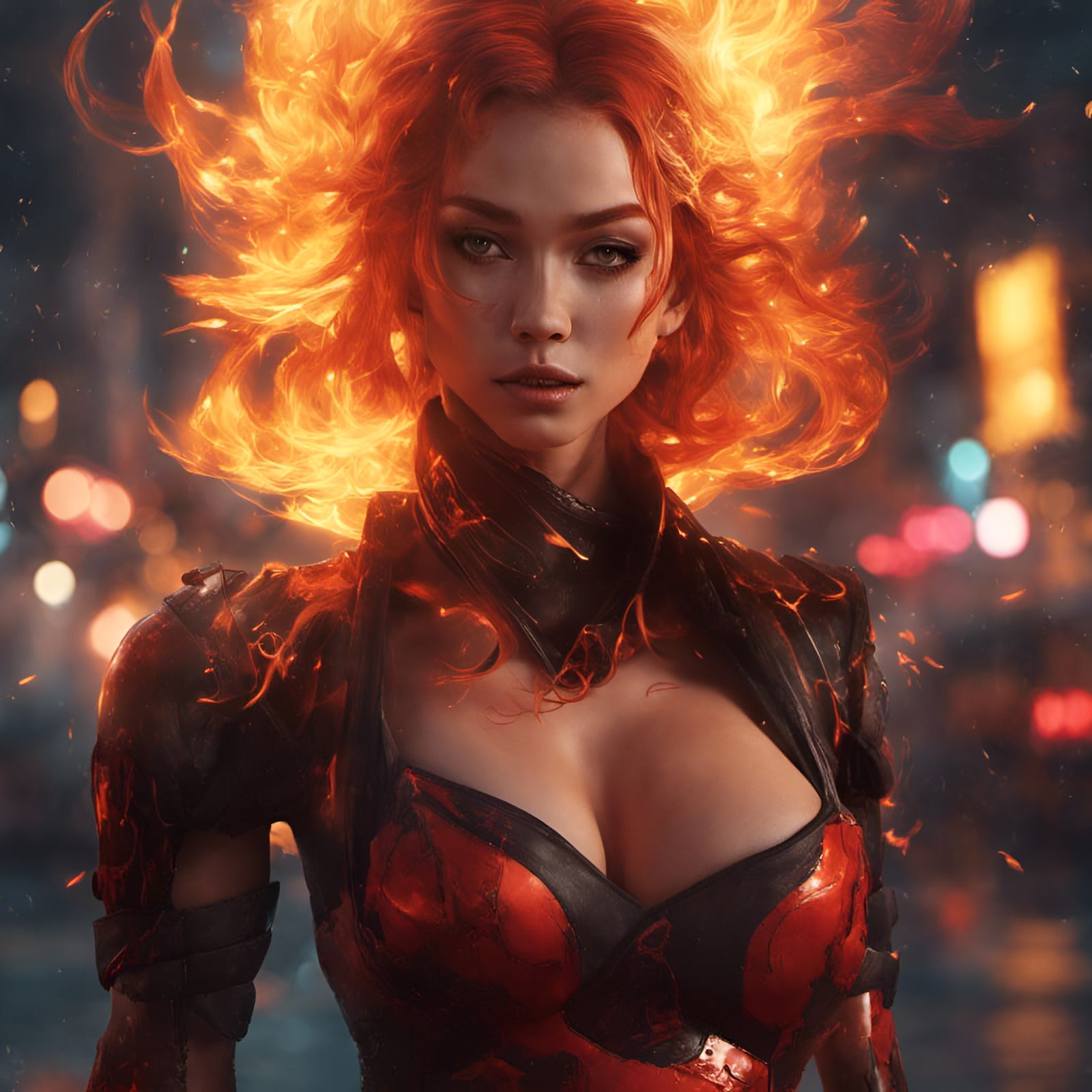 Golden Flames 4 - AI Generated Artwork - NightCafe Creator