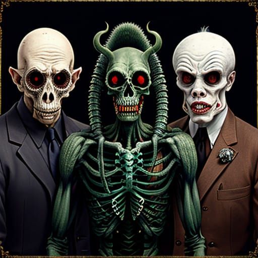 Ancient Beasts of Terror Unleashed - AI Art