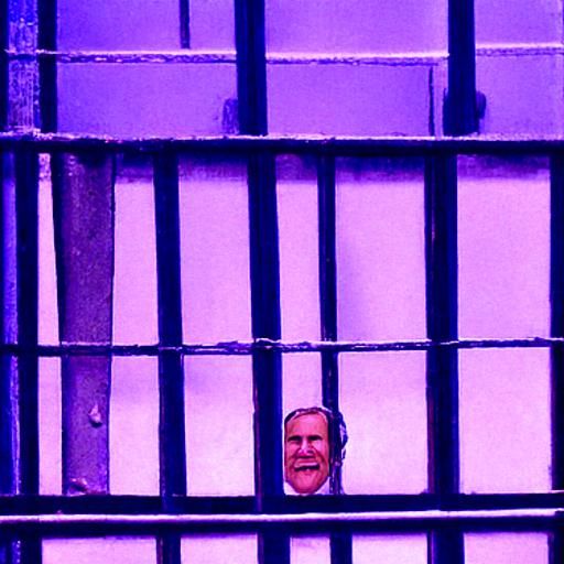 George bush in prison - AI Generated Artwork - NightCafe Creator