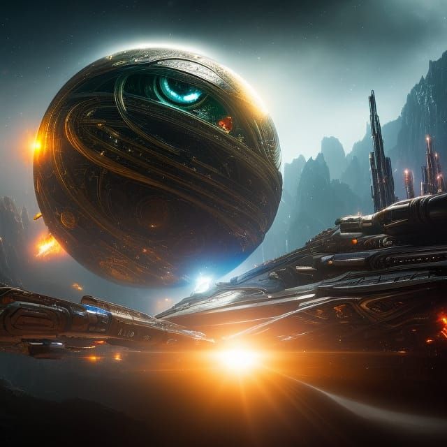 Beautiful Galactic Orb ⚪️ Magical, Intricate, Digital, Scenic ...