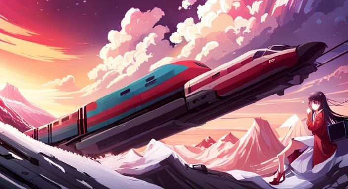 Astral Express Railway (SDXL) - AI Generated Artwork - NightCafe Creator