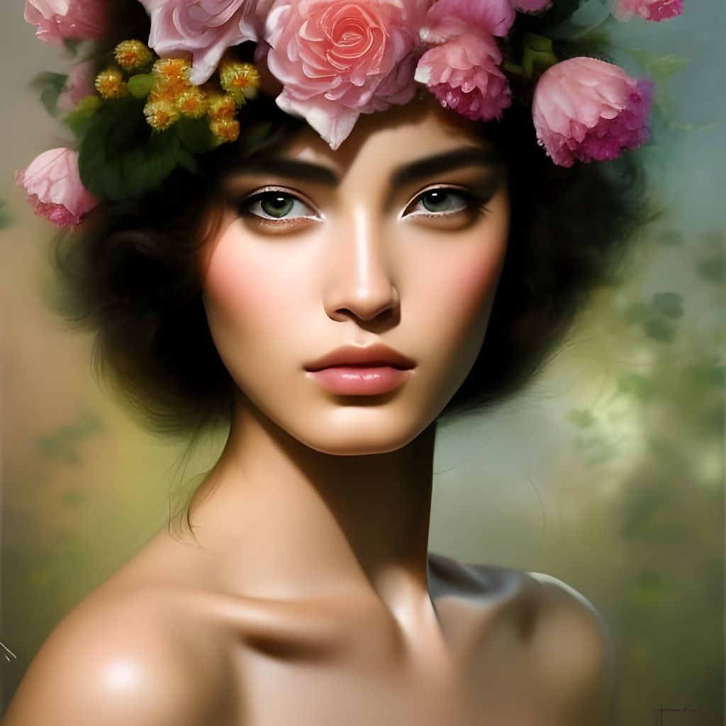 The Day of the Wedding (My Imaginary Wife Series, Portrait #9) - AI Generated Artwork ...