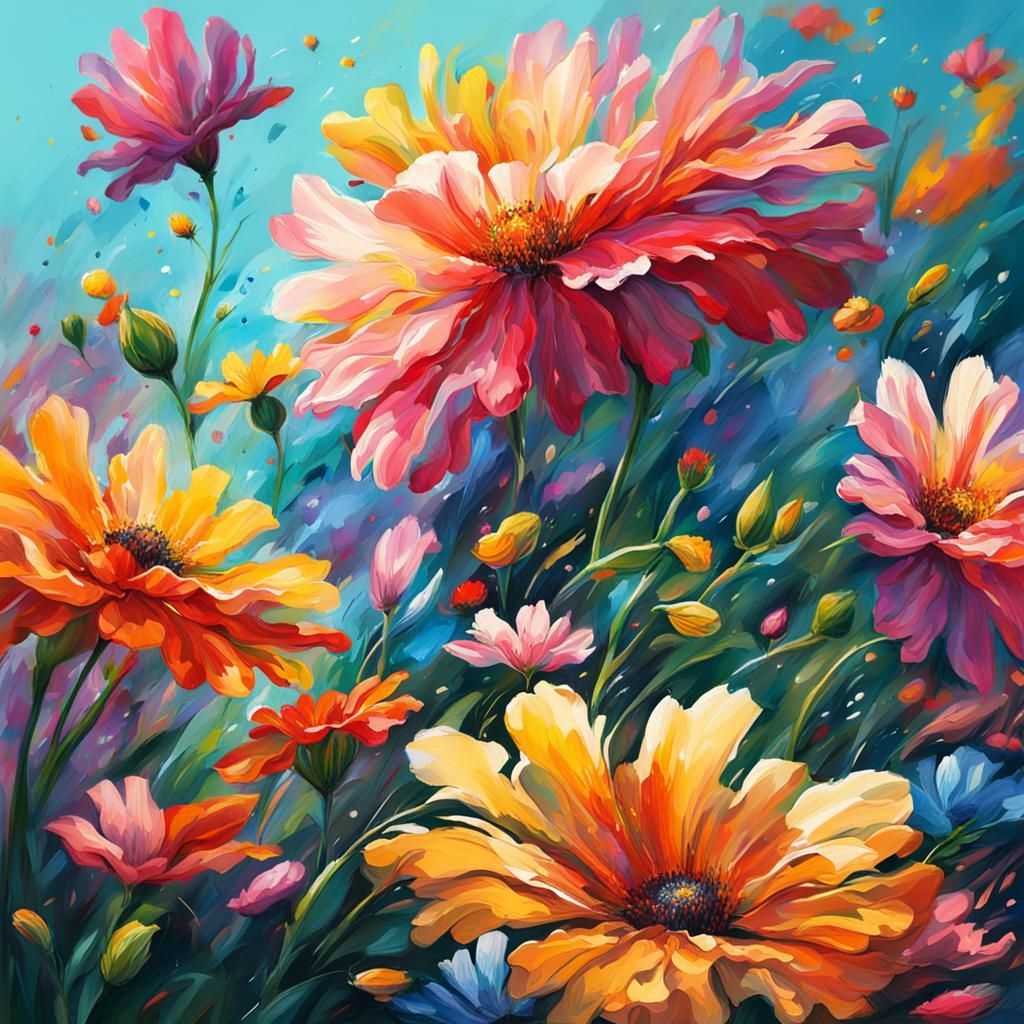 Flowers :D - AI Generated Artwork - NightCafe Creator