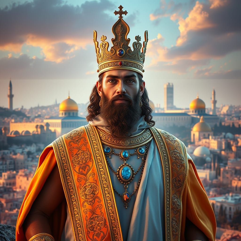 High Priest Joshua in Modern Jerusalem, Biblical F... - AI Art