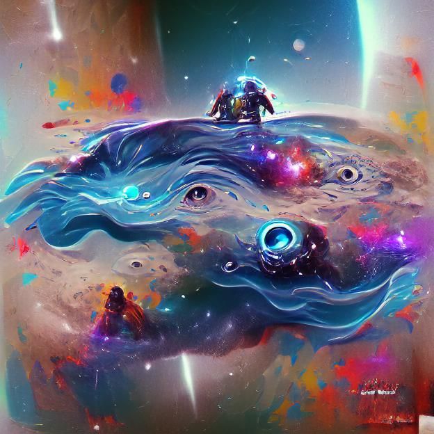 Cosmic water trending on Artstation - AI Generated Artwork - NightCafe ...