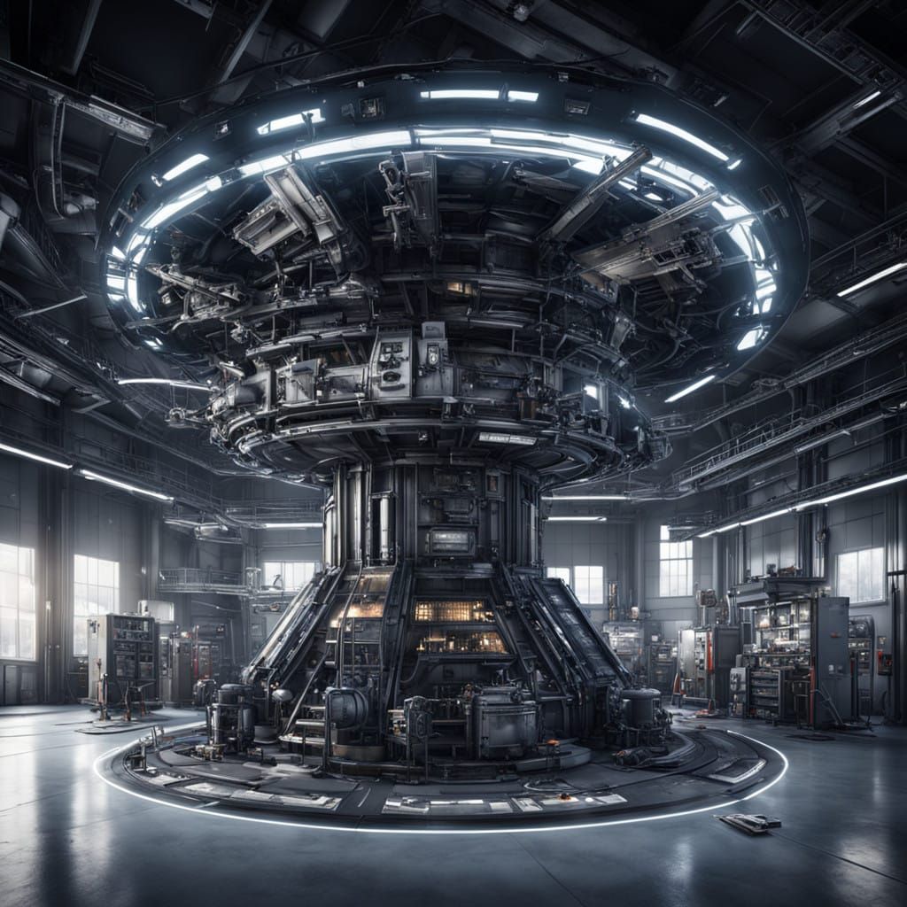 Generator - High-Tech Rocket Engine in Futuristic Vision