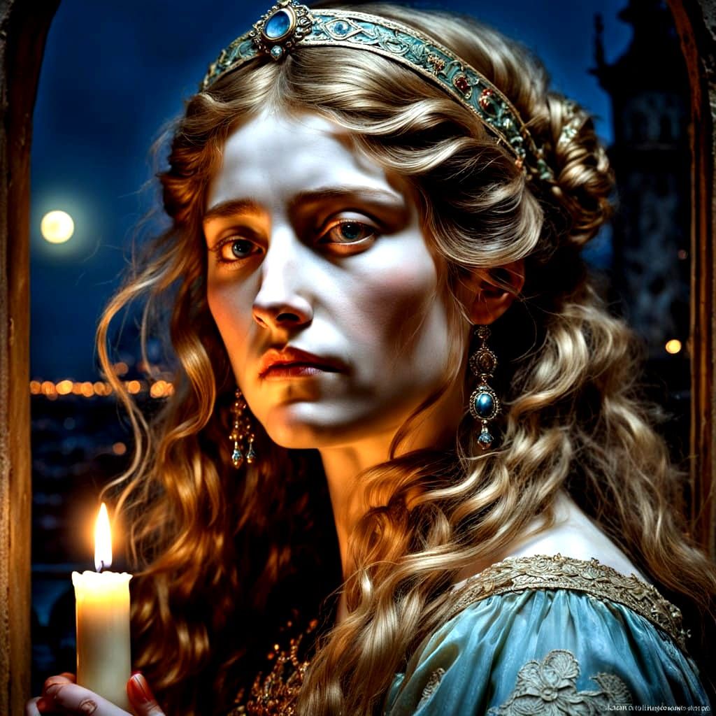 Ethereal Desdemona in Gothic Renaissance Style - AI Art