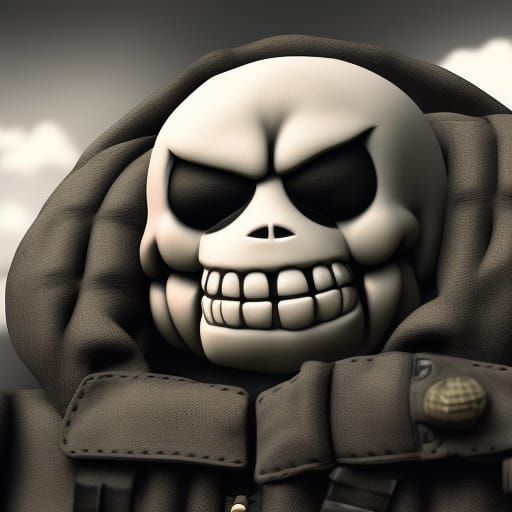 WHAT YALL DO TO SANS LMAOI - AI Generated Artwork - NightCafe Creator