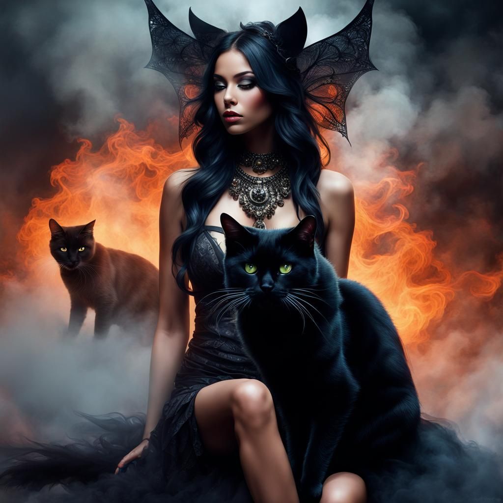 demon cats - AI Generated Artwork - NightCafe Creator