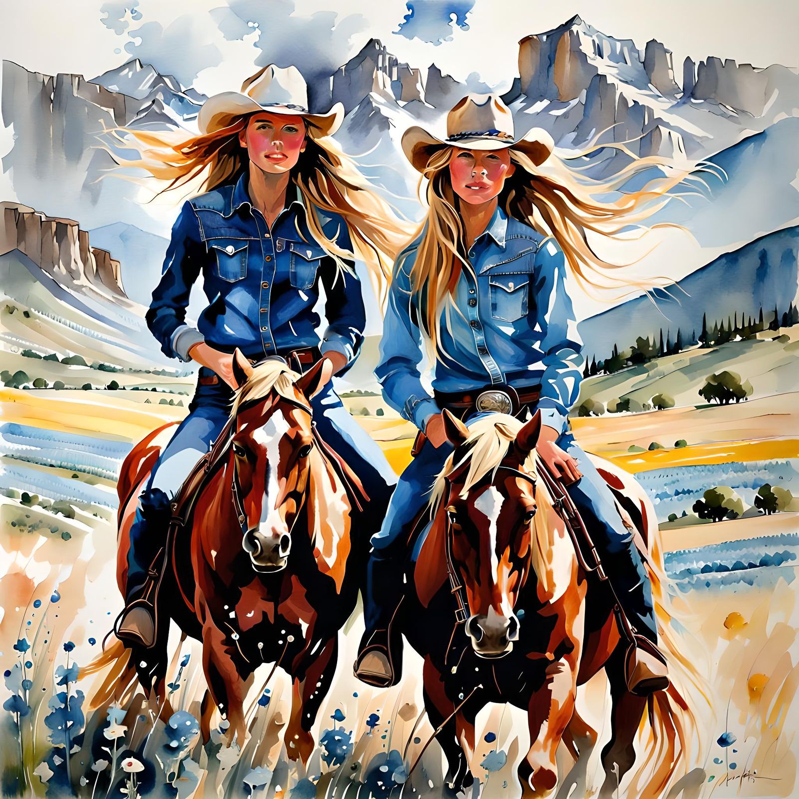 Sibling Adventure two sisters on horseback through the beautiful ...