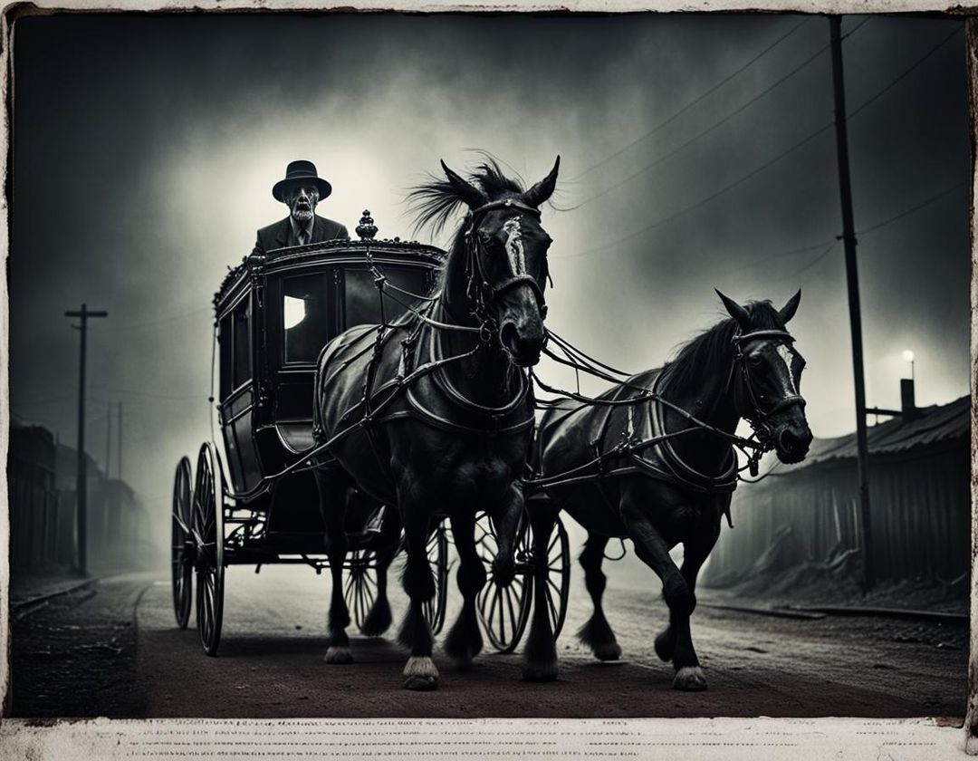 Vintage Horror Carriage III - AI Generated Artwork - NightCafe Creator