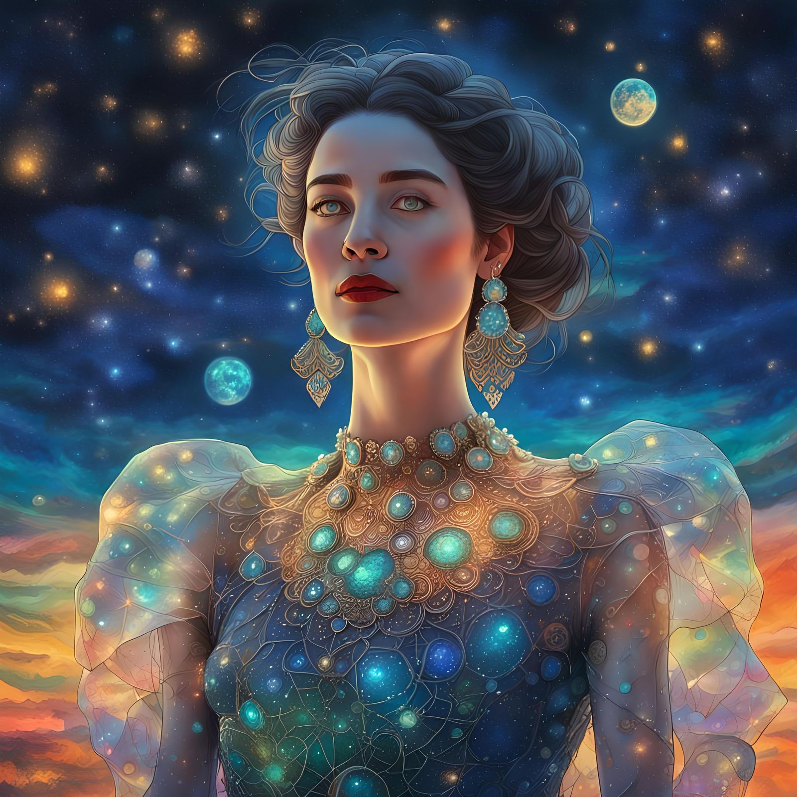 Star Lady - AI Generated Artwork - NightCafe Creator