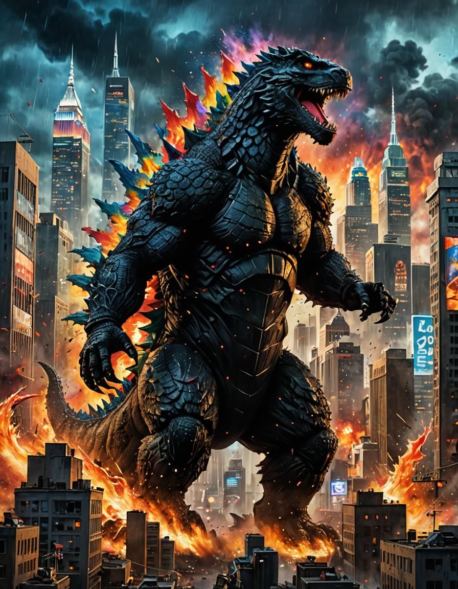Godzilla - AI Generated Artwork - NightCafe Creator