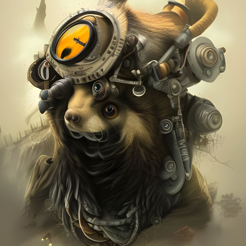 Cyborg beaver - AI Generated Artwork - NightCafe Creator