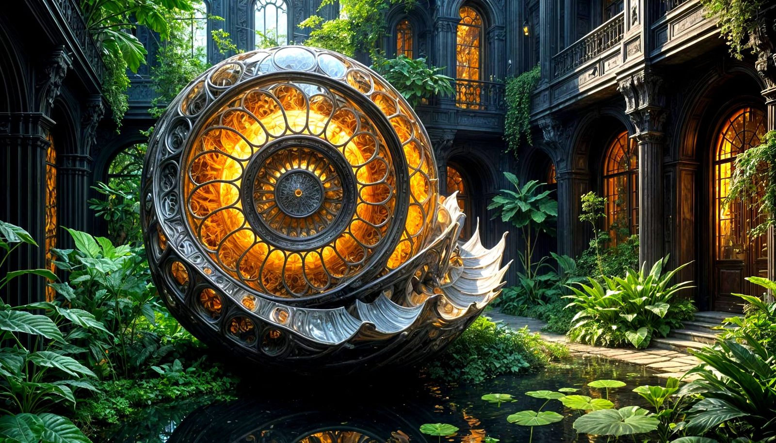 "Math All Around Us" a nautilus shell displaying a perfect Fibonacci ...