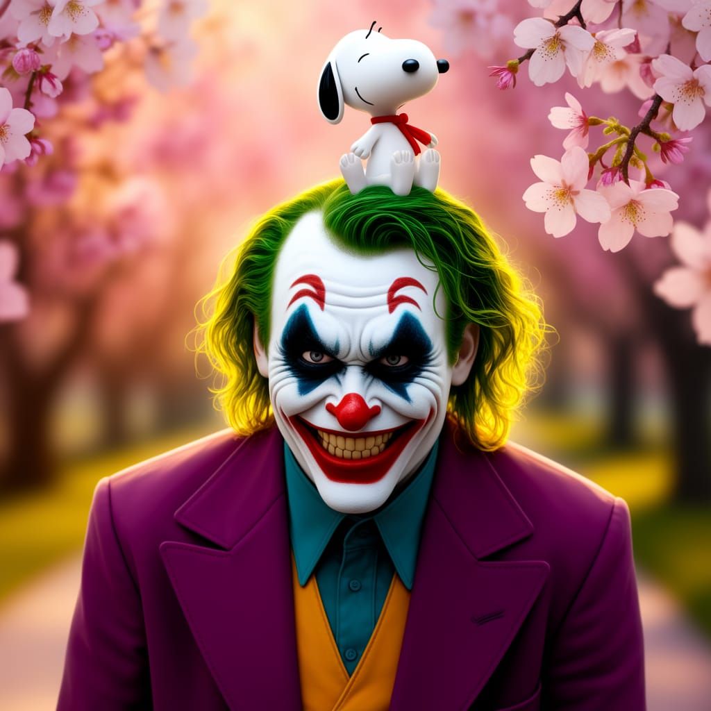 Jokers last laugh and the snoopy - Joker's Whimsical Cherry...