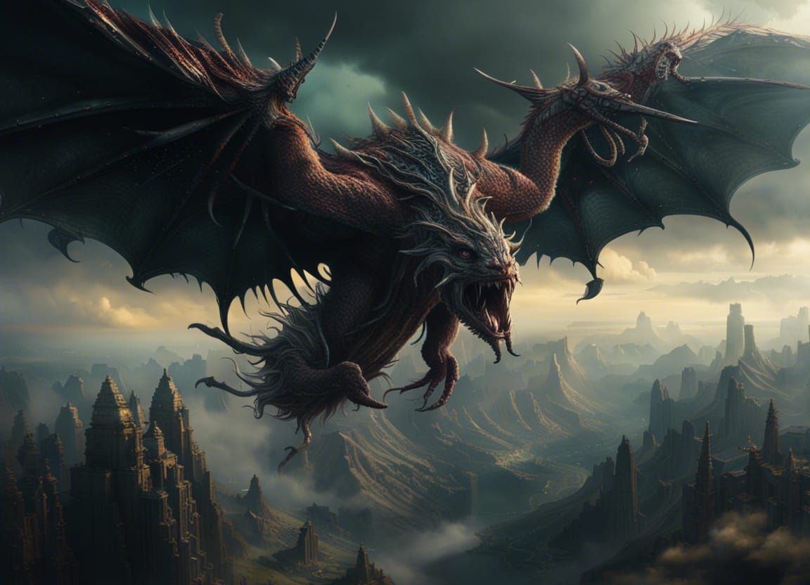 The Flying Devourer - AI Generated Artwork - NightCafe Creator