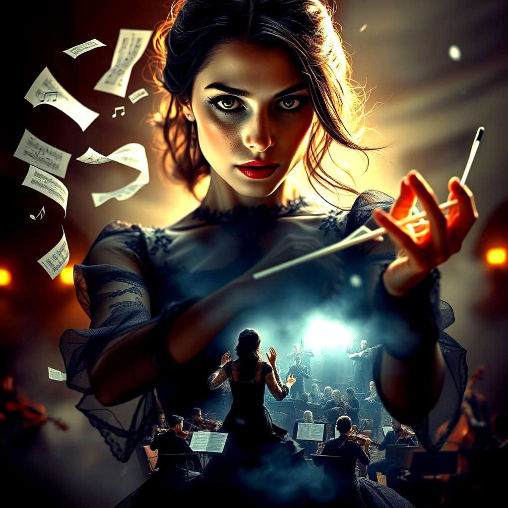 Rhythm and Soul - Vampire Conductor in Dreamlike Harmony