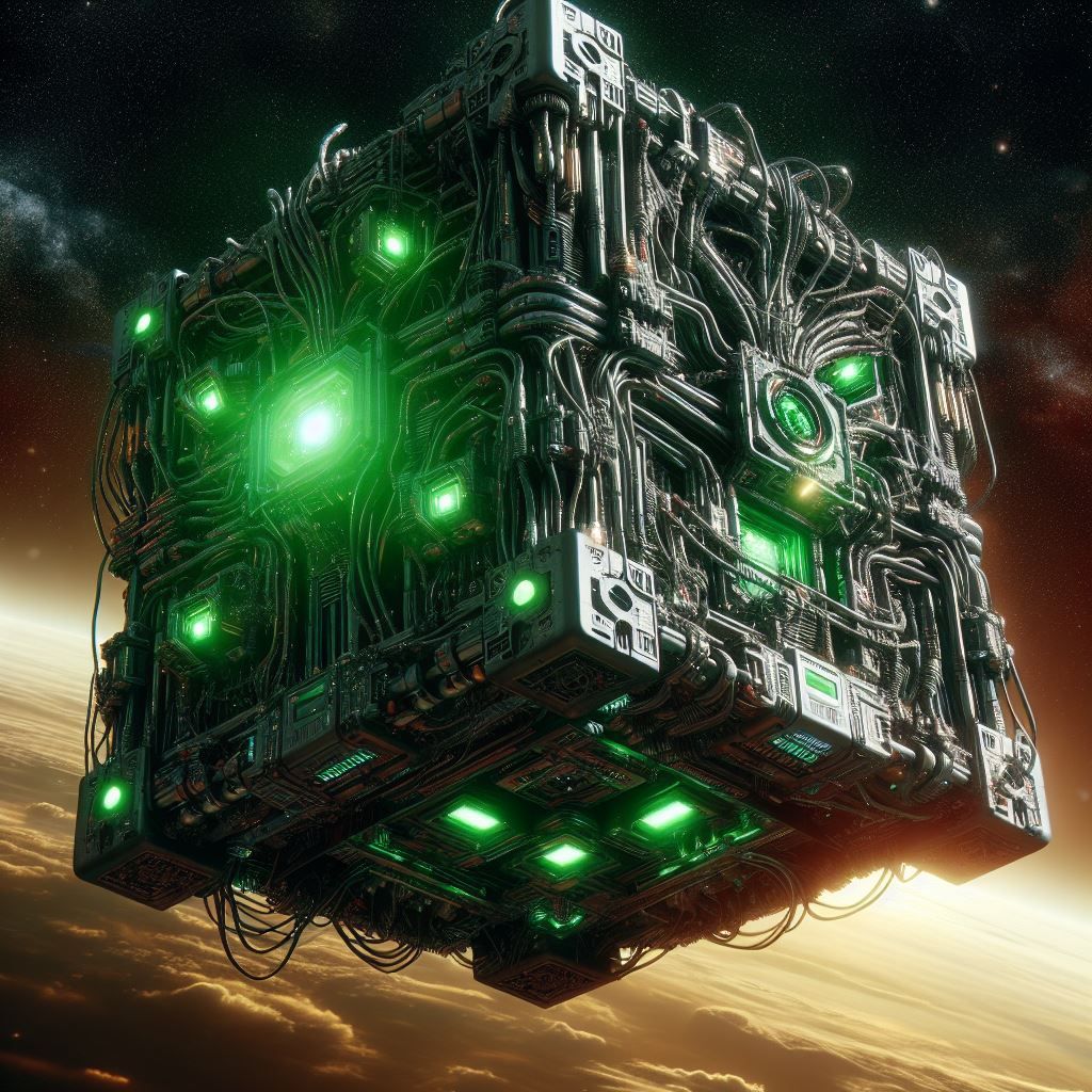 borg cube 2.02 - AI Generated Artwork - NightCafe Creator
