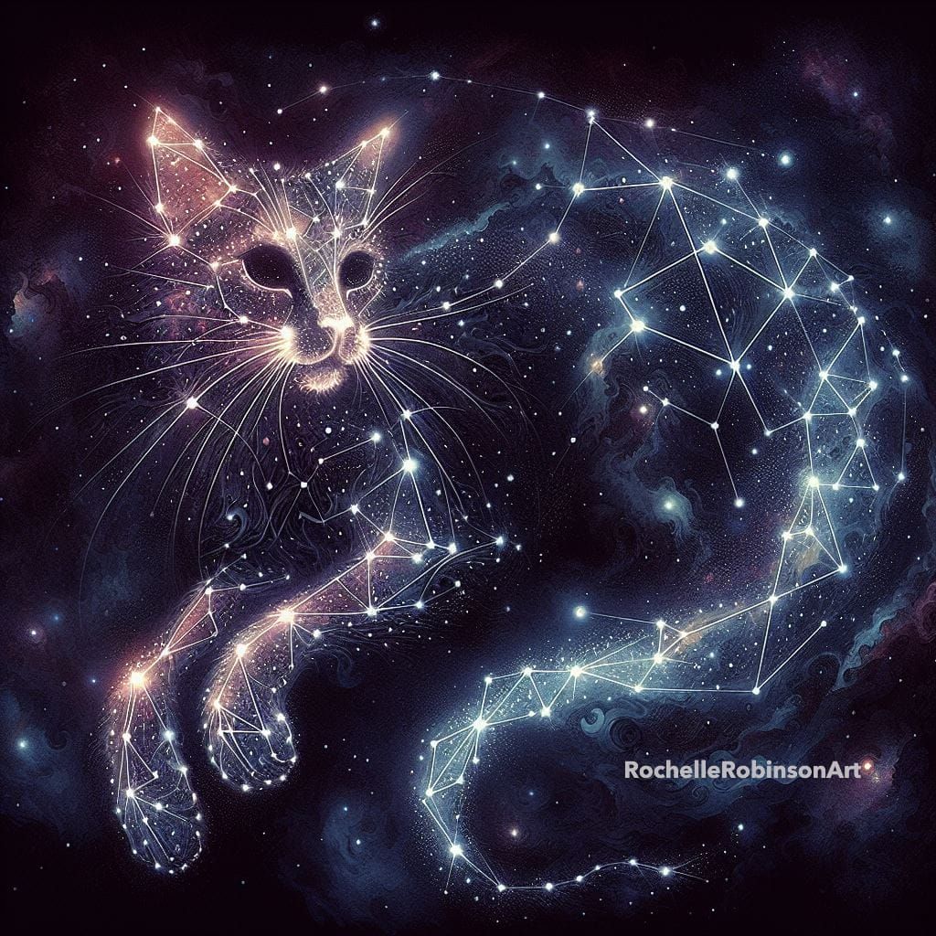 Cat Constellation- Mr. Sniffles - AI Generated Artwork - NightCafe Creator