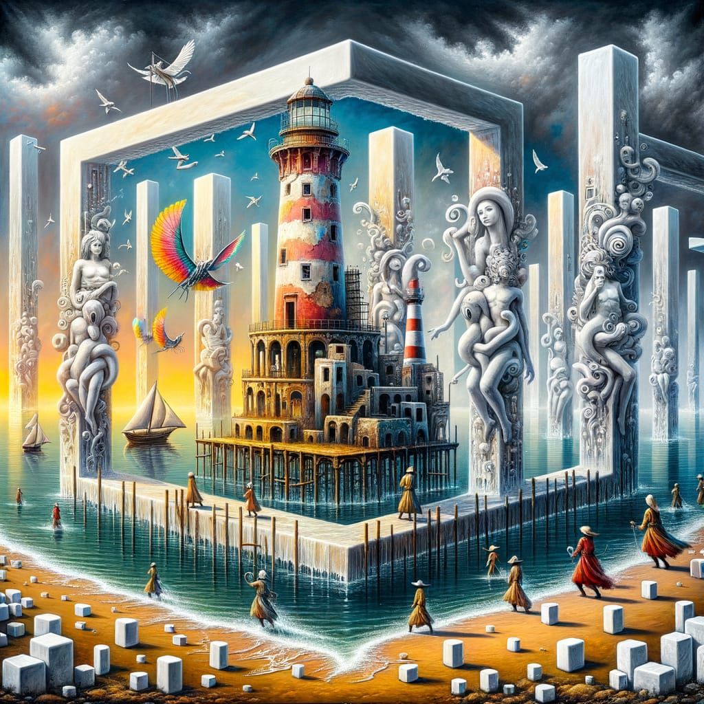 The Watchtower Series V2 - Whimsical Lighthouse Enclave in D...
